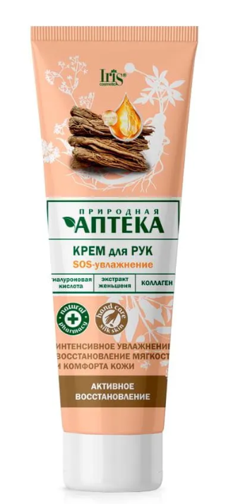 Крем для рук Iris Природная аптека SOS-Увлажнение, туба, 100 мл.