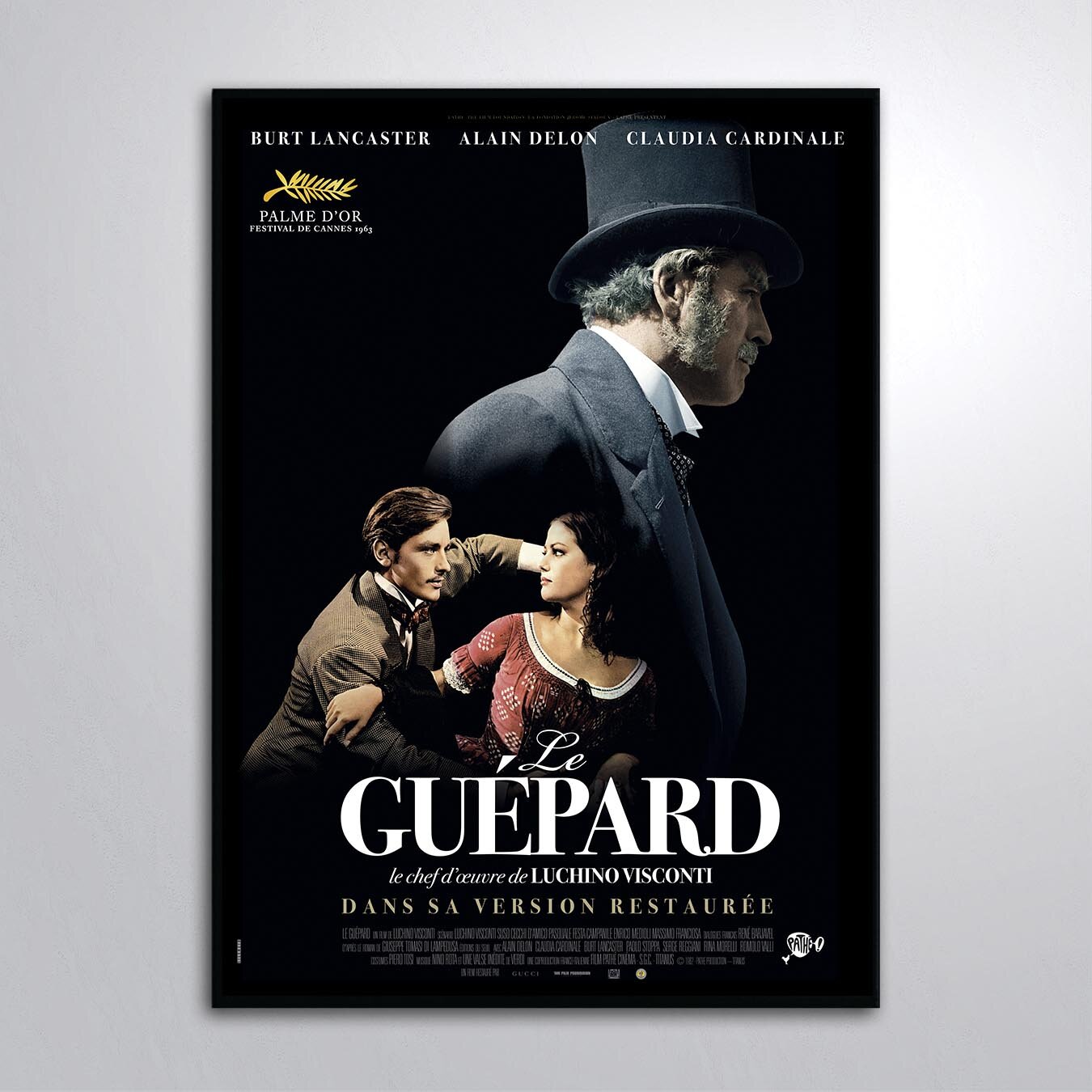 Постер без рамы/Винтажный плакат/Леопард (1963) Ален Делон Клаудия Кардинале Лукино Висконти (А2/420х594)