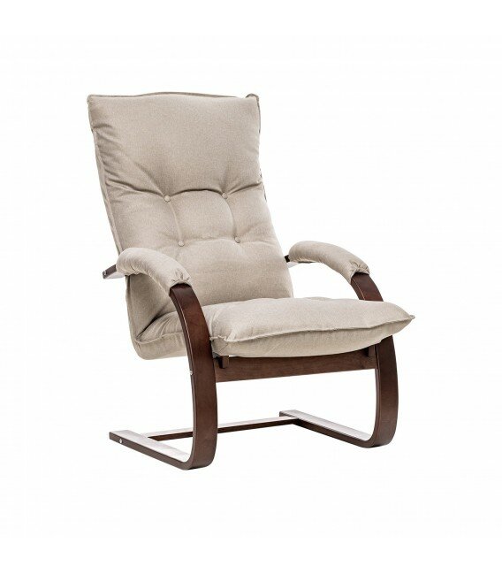 Кресло-трансформер Leset Монако, орех текстура, ткань велюр, v18 бежевый