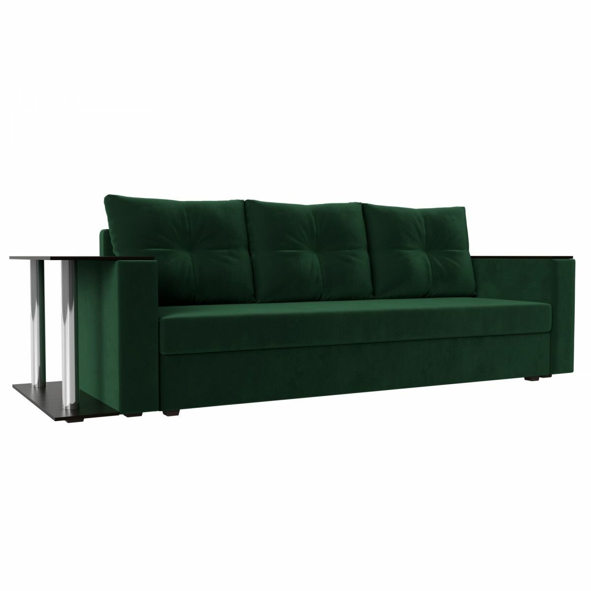 Диван прямой Атланта Хит со столом, Велюр, Модель 112473