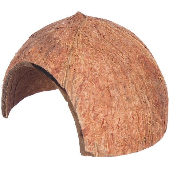 Декорация для аквариума и террариума Gloxy природная Кокосовая скорлупа 10х10х7 см