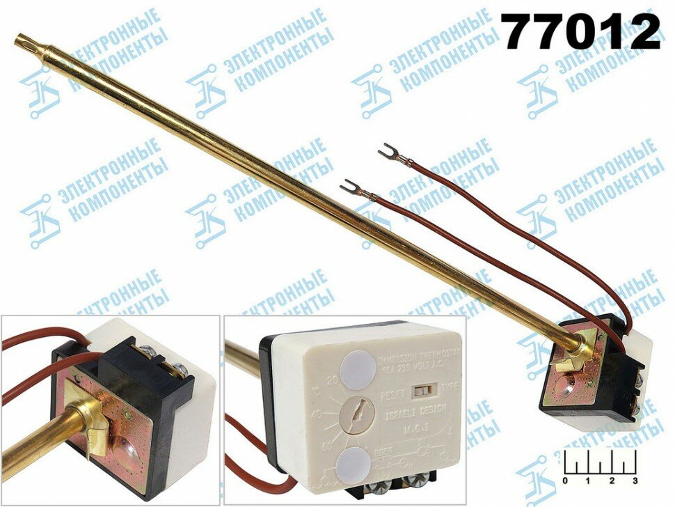 Терморегулятор для водонагревателя 16A (+80C) (100805)