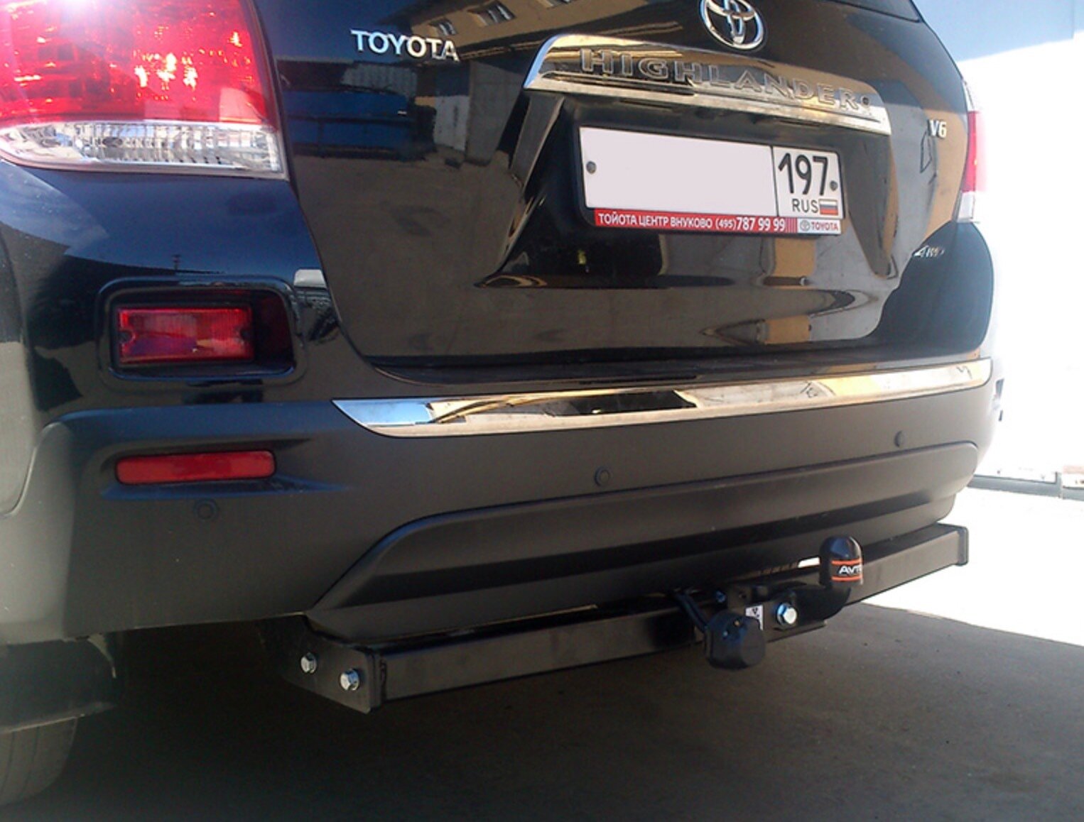 Фаркоп на TOYOTA HIGHLANDER (2010-2014) (без электрики, паспорт/сертификат в комплекте) Автос. TY 38