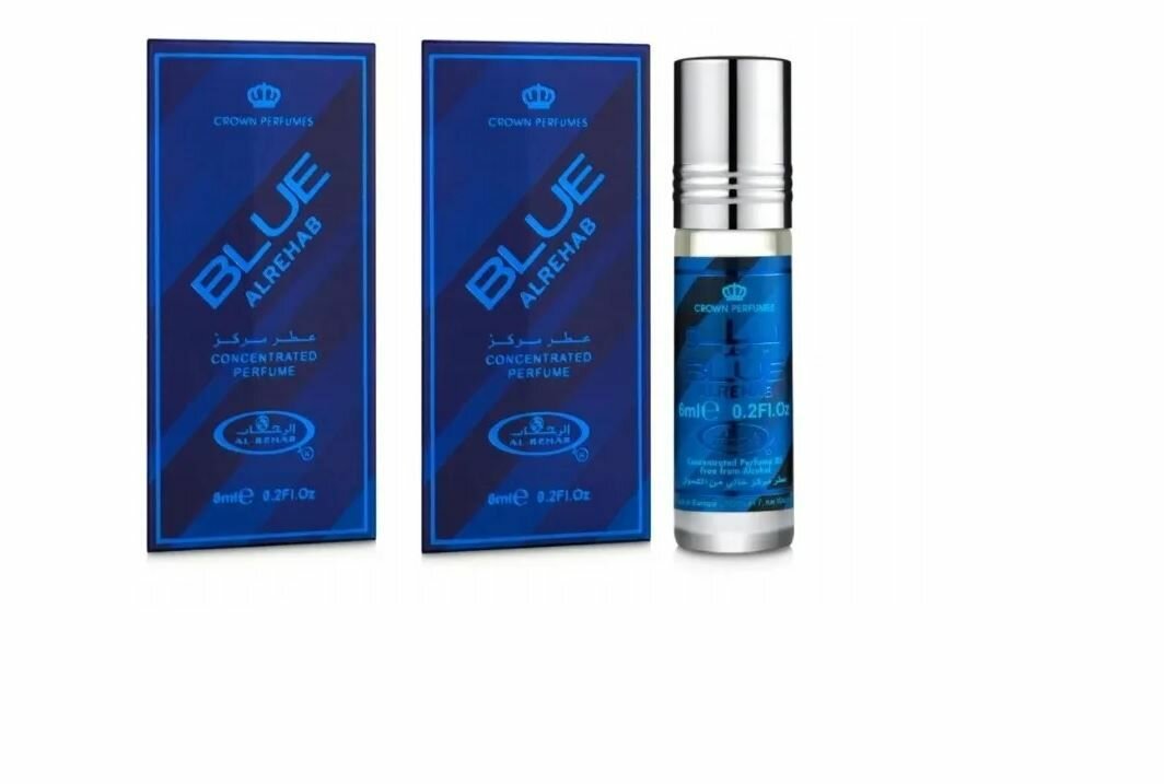 Масляные духи Al Rehab Blue Духи-масло 2 шт 6 мл