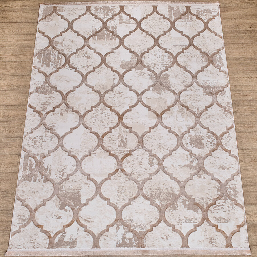 Ковер Турецкий Ascona дизайн 4100B цвет BEJ FLOS / BEJ FLOS 1x2м