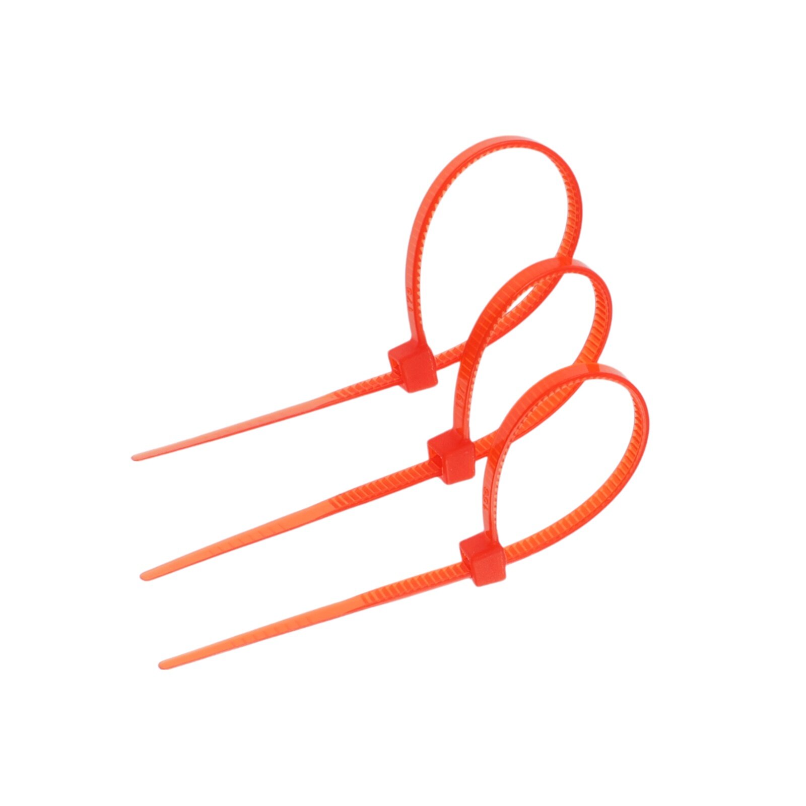 Хомут нейлоновый для стяжки, тундра, 2.5×100 мм, красный, 25 шт.