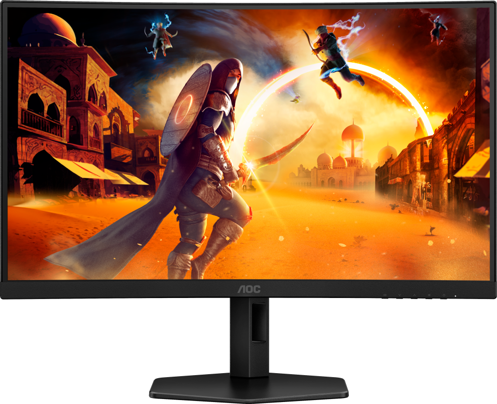 Монитор AOC 27" CQ27G4X 1500R, 16:9, VA, QHD, 1ms, 300cd, 180Hz, HDMI, DP, HAS