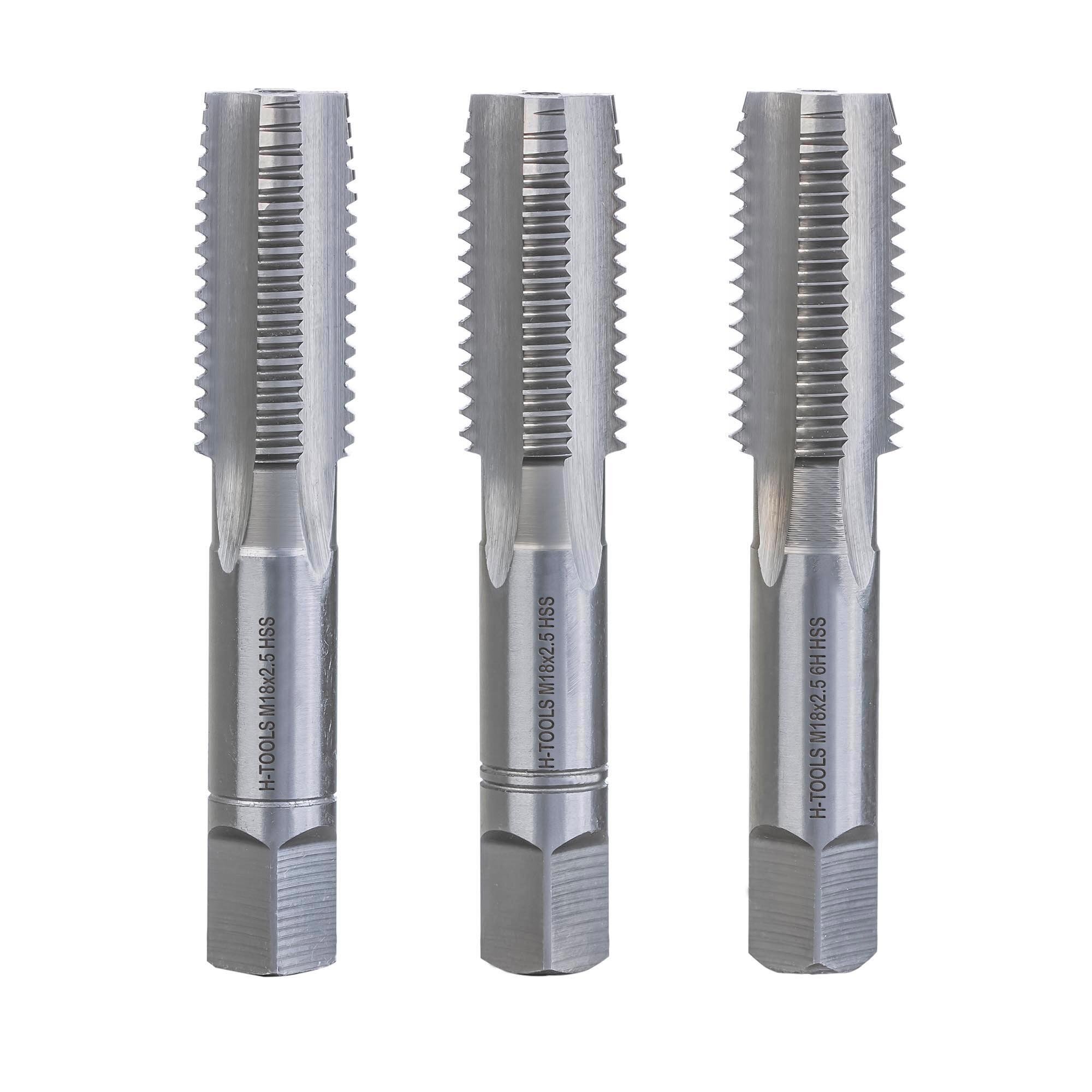 Набор метчиков 3шт H-Tools HSS-G DIN352 6h М18х2,5 230180HT