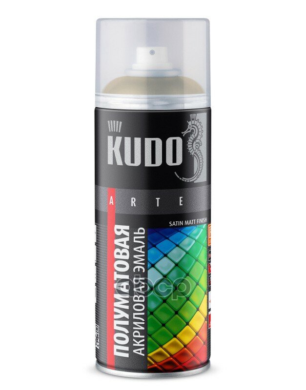 Эмаль универсальная акриловая satin RAL 8003 коричневая KUDO Kudo арт. KU0A8003