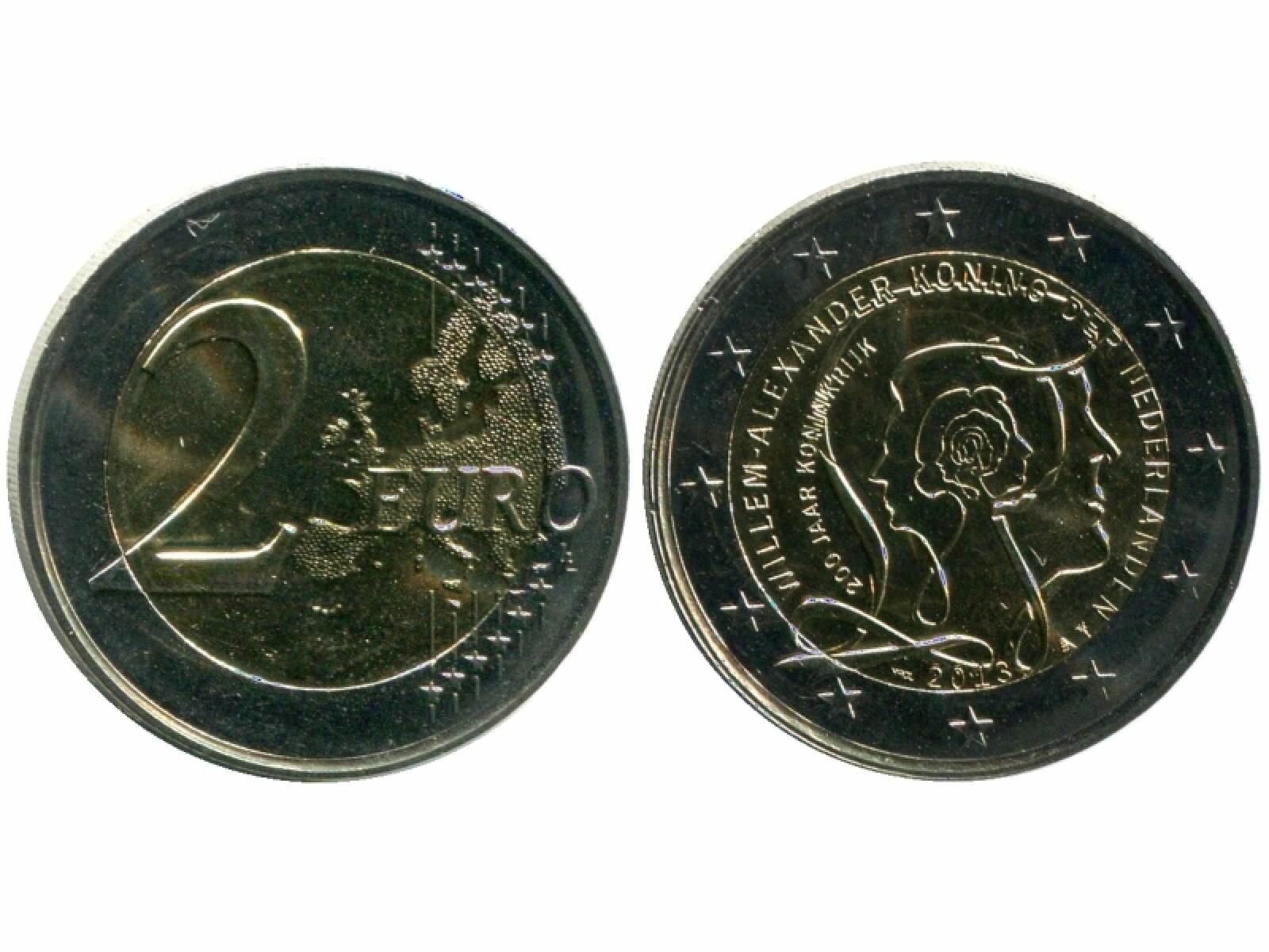 2 Евро Нидерландов 2013 Г, 200 Лет Королевству