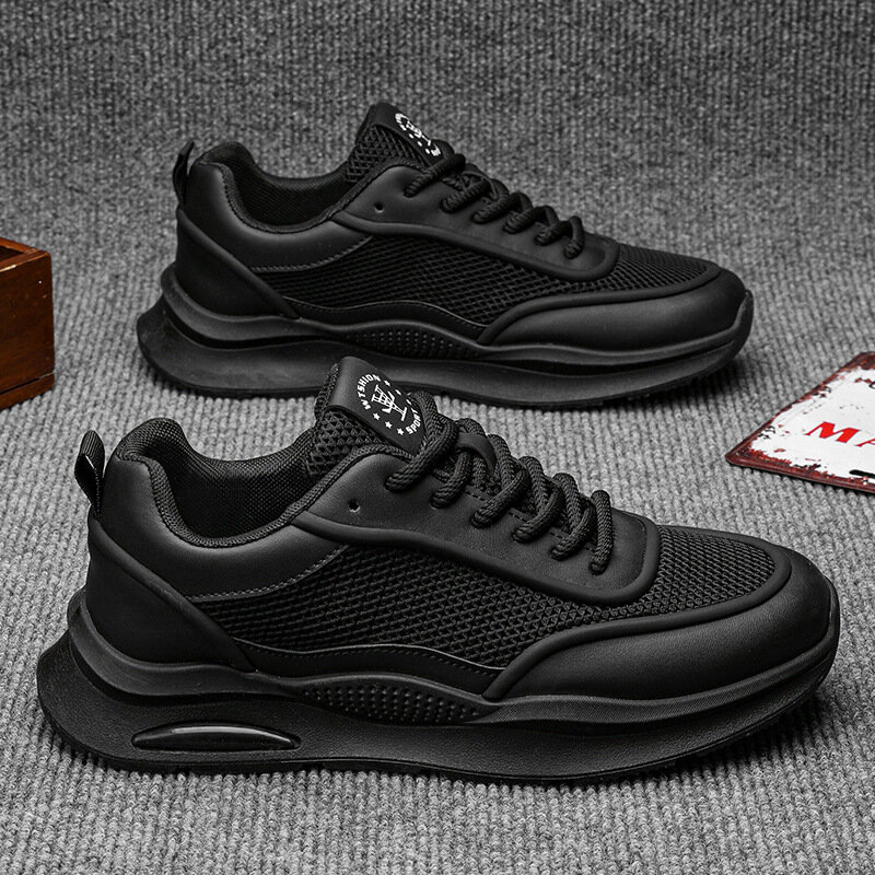 LUO Кеды Мужчины Зимой Теплые Плюш Легкие Антискользящие/Black