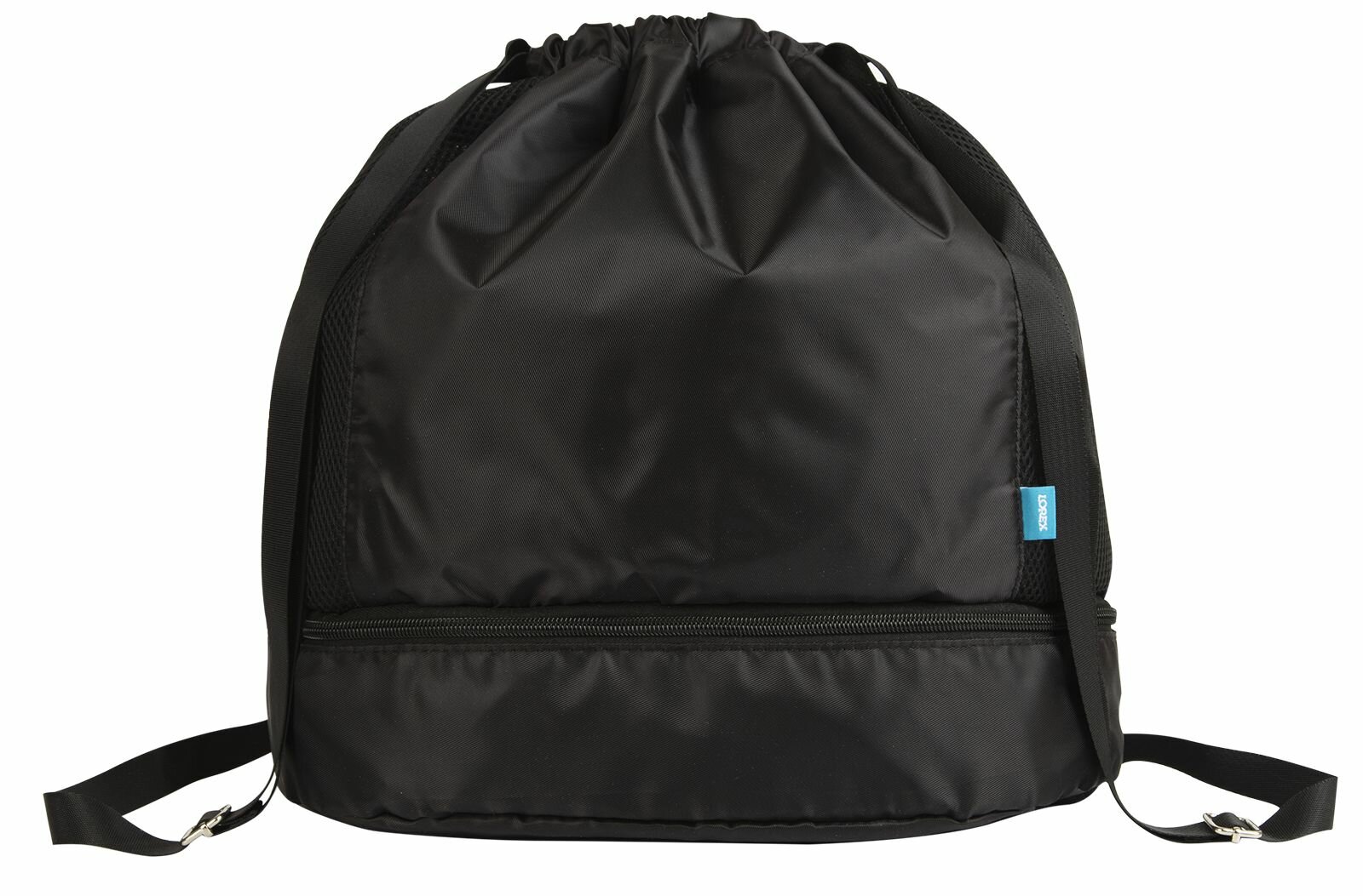 Мешок для обуви LOREX KIDS TOTAL BLACK 34x25x14 см, черный, 2 отд. с отделением для обуви универсальный