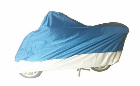 Чехол SAMEWAY 190T для мото 188*102*115 см, полиэстер, бело-синий