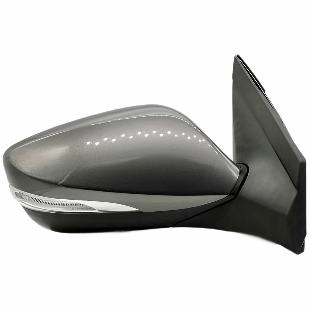 Hyundai Solaris серое(SAE) правое 6-контактное электрическое с подогревом и повторителем ( Хендай Солярис ) 2011-2017