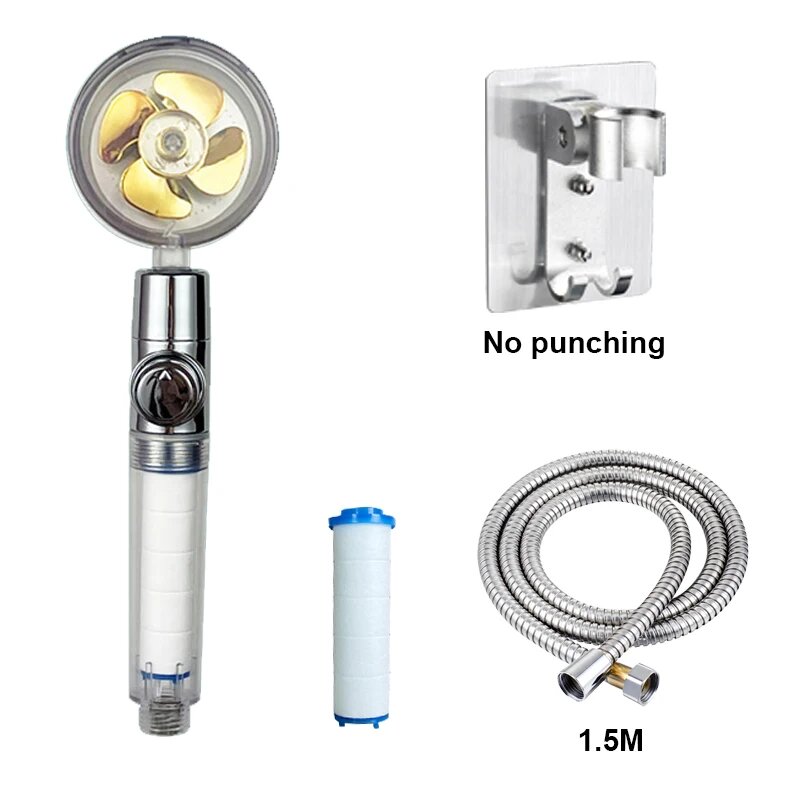 VILOYI Ручная душевая лейка Turbo tou07 gold suit