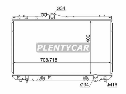 Радиатор toyota markii/chaser/cresta #x90 2 0-3 0 92-96 Sat TY000590 Toyota: 16400-70500 16400-46340 16400-70510