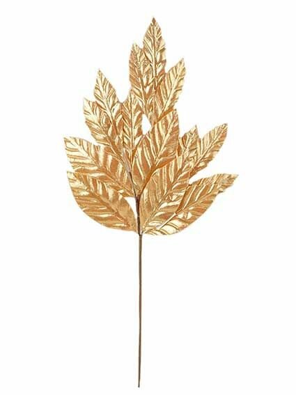 Украшение новогодние Феникс "Ветка Золотая" 92390 Полиуретан, 1,4х9х45 см (92390)