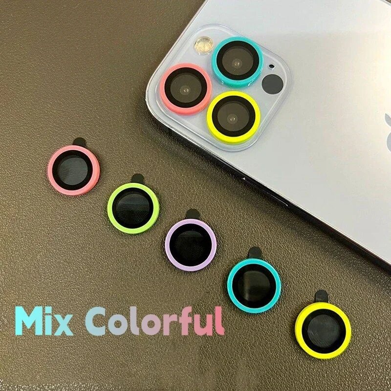 Светящаяся защитная пленка для объектива камеры для iPhone 17, 16, 15, 14, 17 Pro Max 17Air, керамическая пленка для объектива для iPhone, крышки задней камеры, крышка