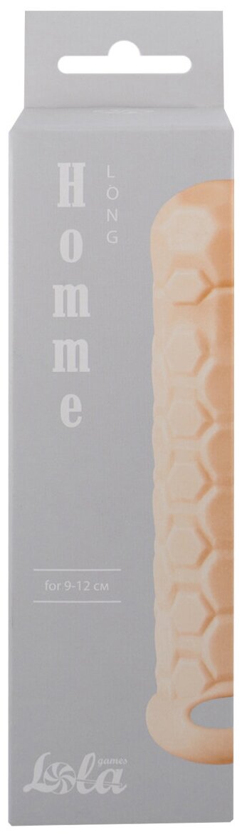 Двухсторонняя удлиняющая насадка на пенис HOMME LONG (для 9-12 см)