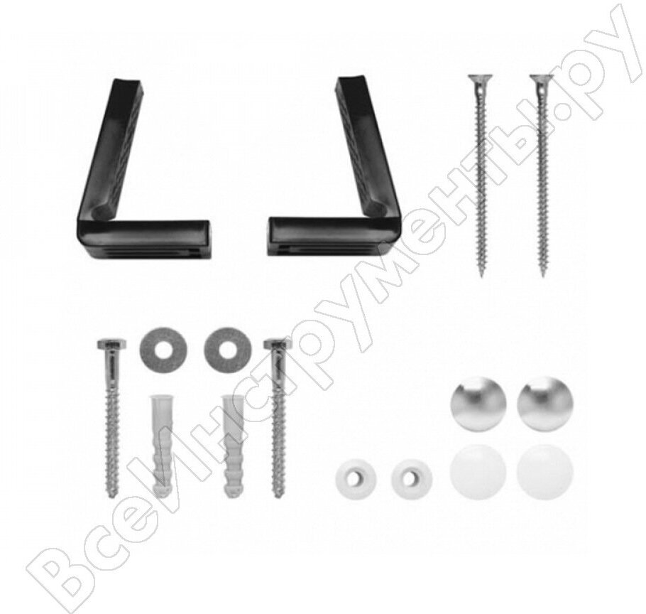 Крепеж д/биде/унитаза бел/хром