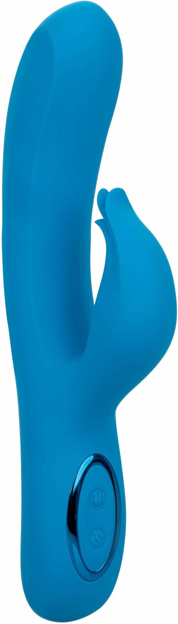 Вибромассажер Calexotics Flutter G, силикон, голубой, 22,7см