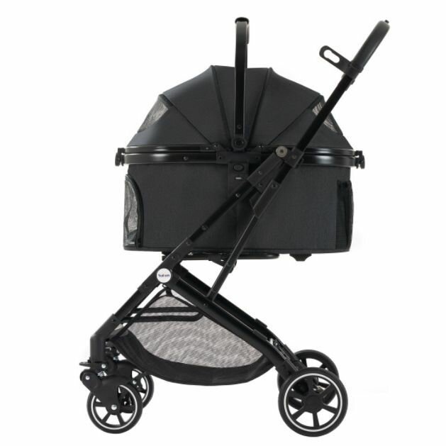 Санки-коляска прогулочная для собак и кошек KENYONE 3 IN 1, для мелких и средних пород (до 35 кг), складной, съемный, Черный