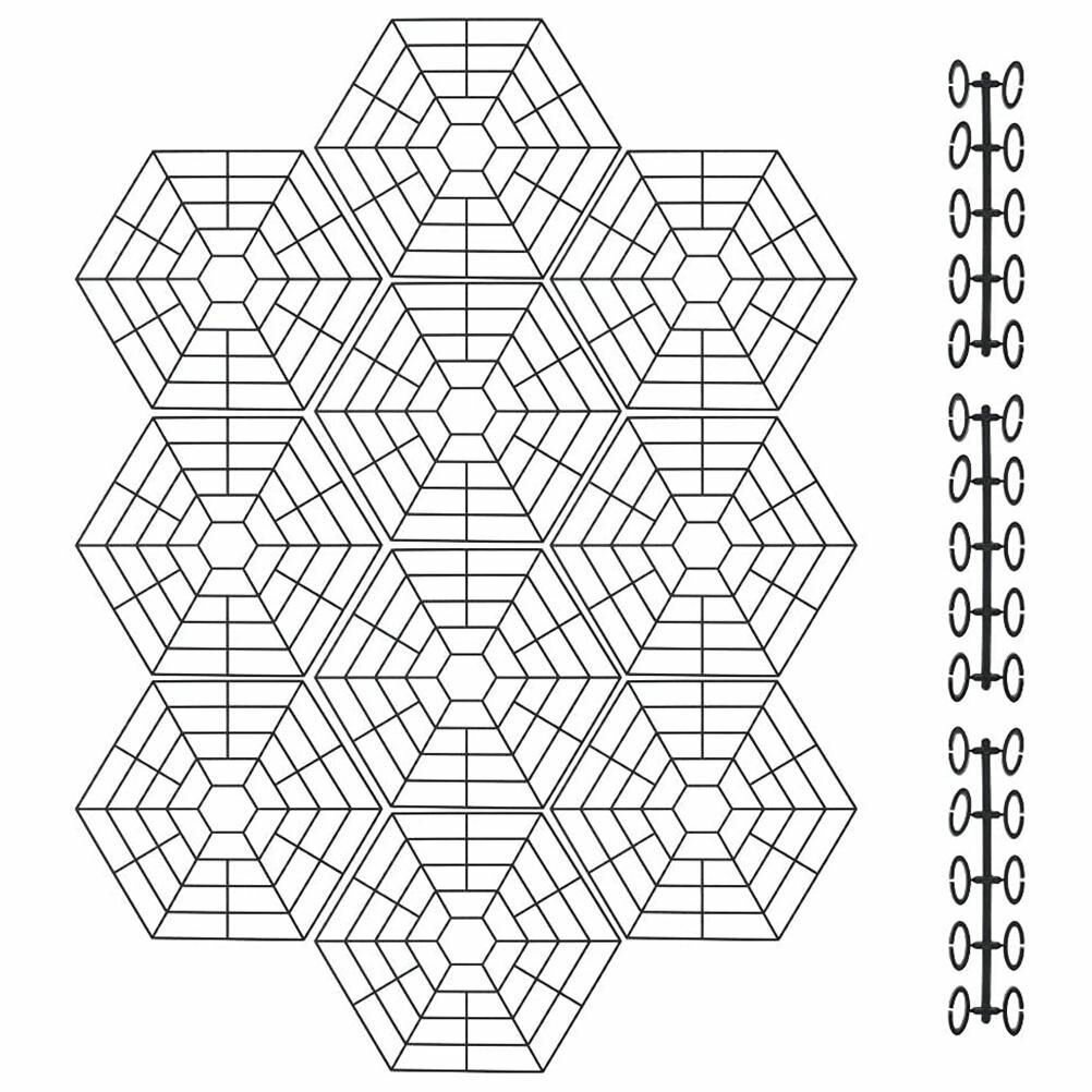 Плавающие защитные покрытия для пруда - 30 шт. устойчивых к ультрафиолетовому излучению плавающих пластиковых покрытий для пруда с соединительными крючками для защиты рыб