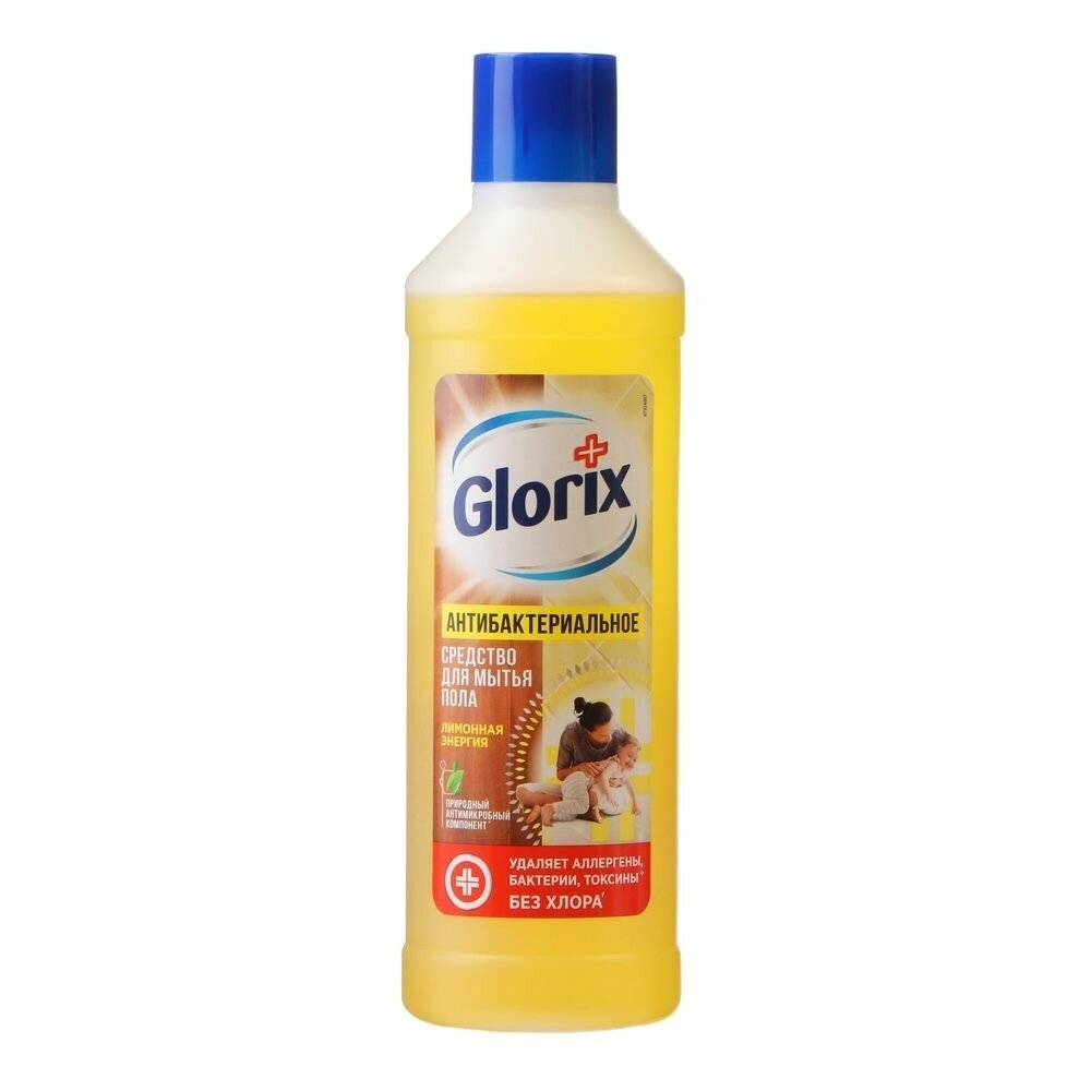 Чистящее средство для пола GLORIX Лимонная энергия, 1 л (67940172)