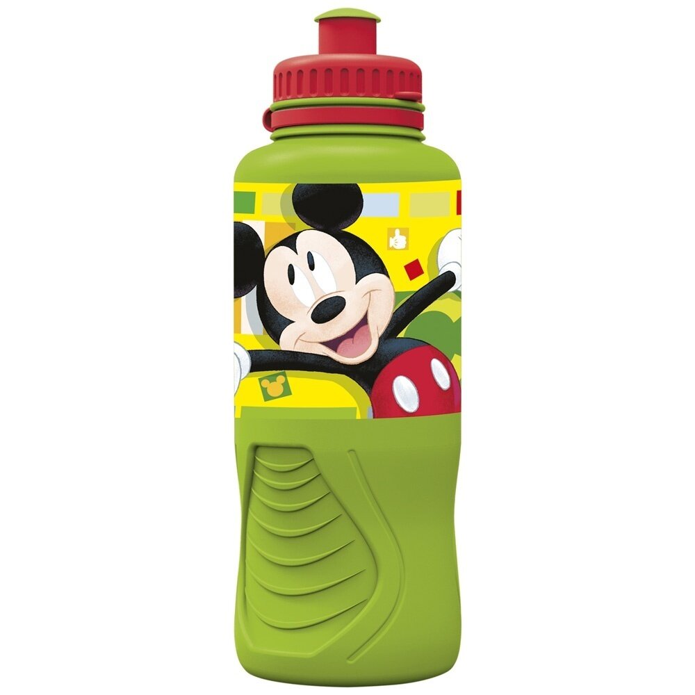 Бутылка спортивная Stor пластиковая, эргономичная, 400 мл, Микки Маус, Акварель (44228)