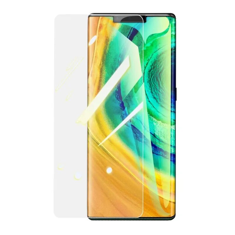 Защитная пленка Baseus 0.15mm Full-screen Curved Surface Water Gel Protector для Mate 30 Pro(2pcs/pack+Pasting Artifactl) (SGHWMATE30P-SA02)