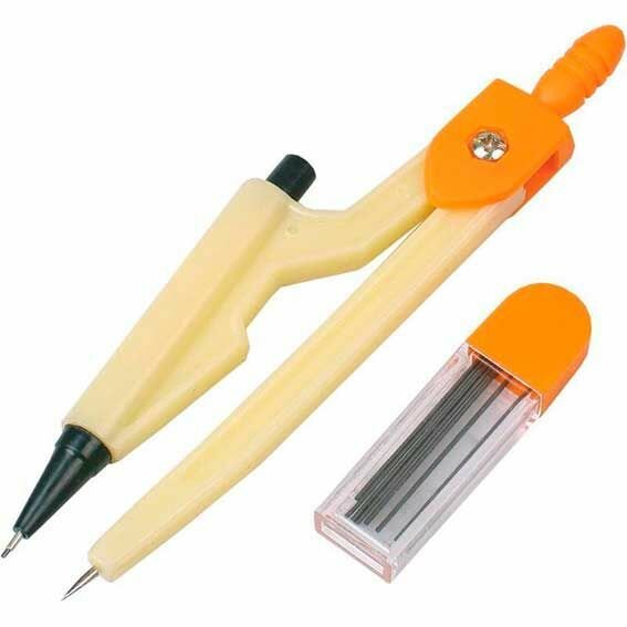 Циркуль Centrum "Козья ножка", грифели в комплекте, без упаковки (82162)