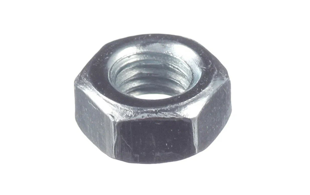 Гайка шестигранная оцинкованная М6 DIN 934 (15 шт.), полная резьба
