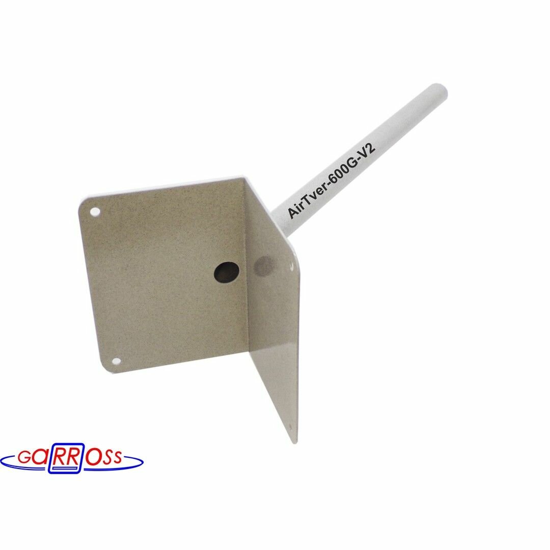 Кронштейн антенный на конёк крыши, мини-мачта для мобильного интернета и телевидения "AirTver-600V2-126088" цвет серый , высота 0,6 метра, сталь