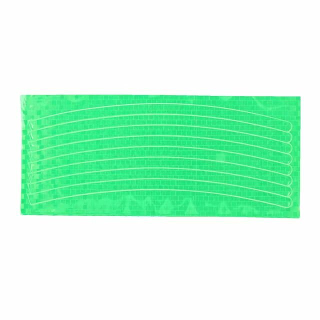 Светоотражающие наклейки для велосипеда, 8 шт. на листе, 1 лист, цвет зеленый