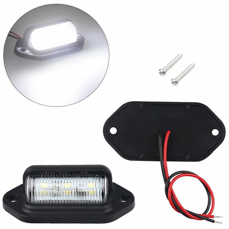 6LED подсветка номерного знака для грузовика — LED-подсветка номера, освещение госномера 6 светодиодов
