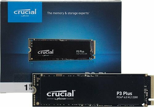 Внутренний SSD Crucial P3 Plus PCle4.0 M.2 2280 1 TB (CT1000P3PSSD8)