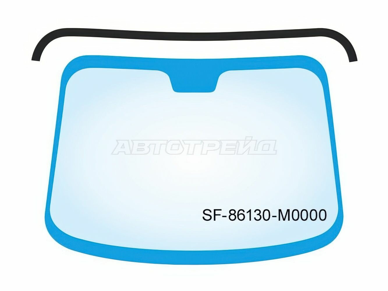 Молдинг лобового стекла (Сверху) для Хендай Крета арт SF86130M0000 SAT