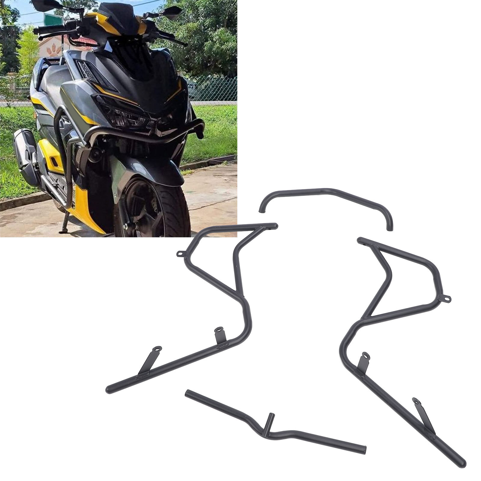 Защита двигателя мотоцикла, защитная дуга для шоссе, стильный вид, защитная замена для Click160 2020-2024