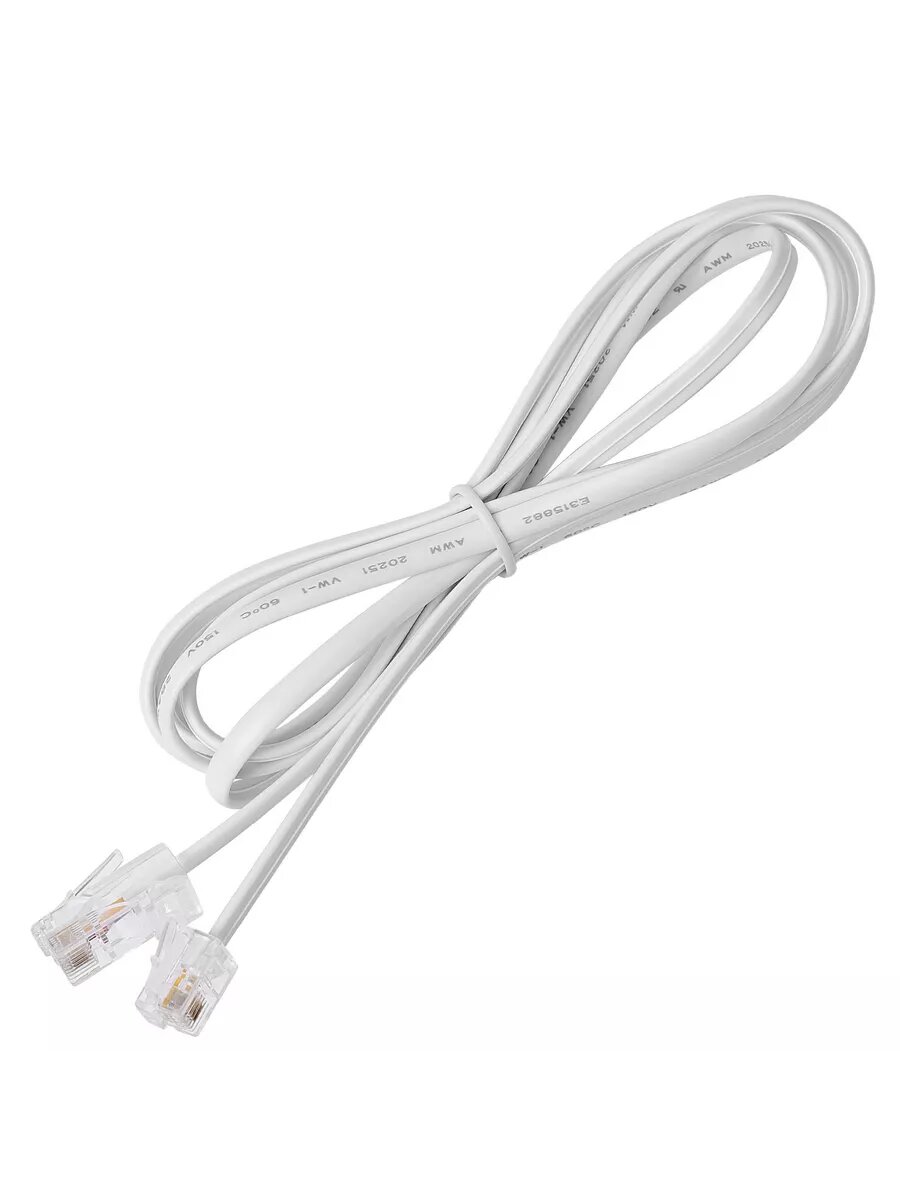 Телефонный удлинитель 2 м розетка-телефон RJ-11