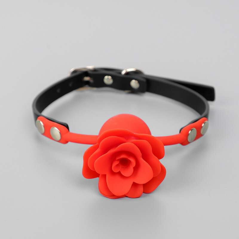 Роза кляп против рвоты сексуальные женские продукты кляп против рвоты стыд обучение секс игрушки реквизит аксессуары sm