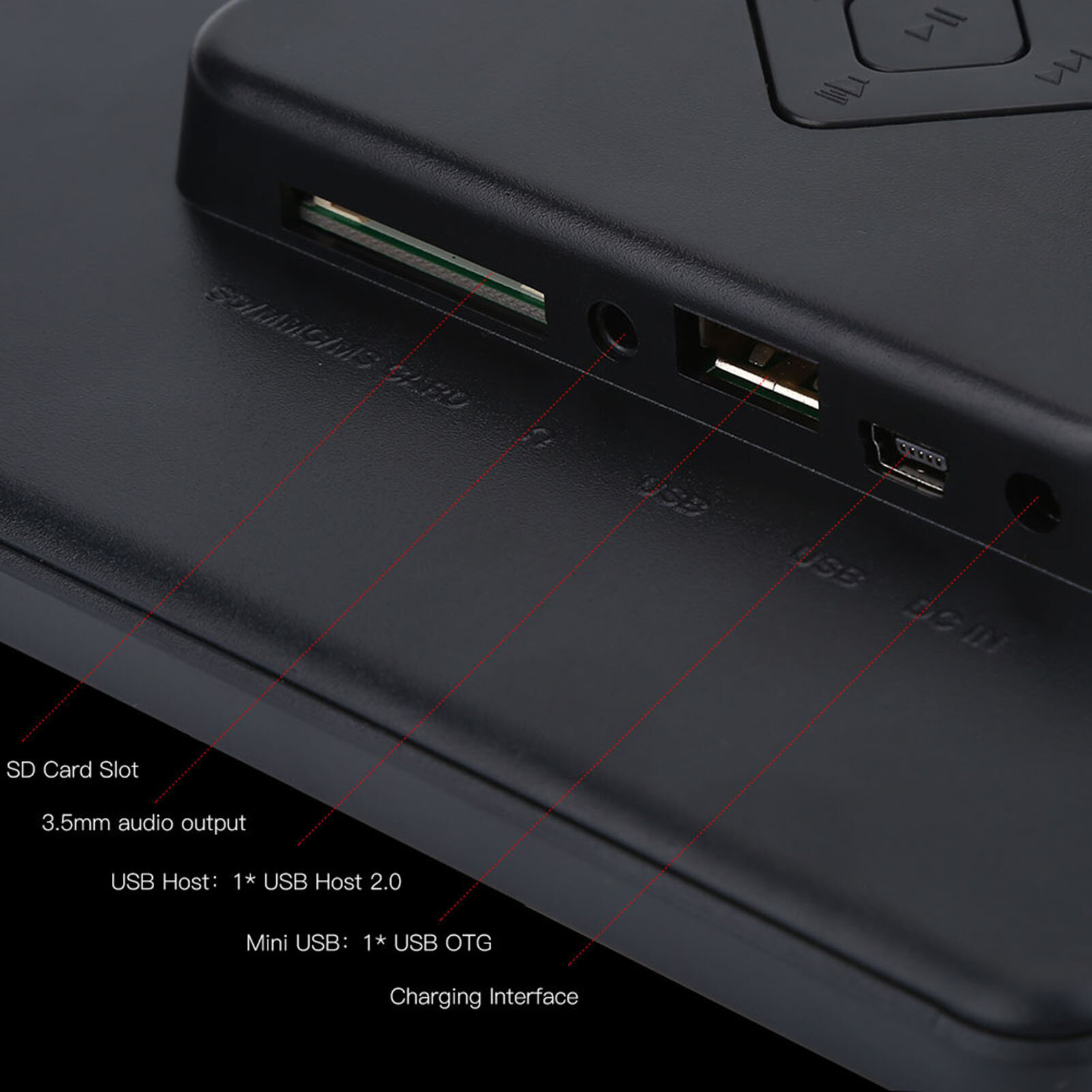 Потraitная фоторамка цифровая 10 дюймов, экран 1024X600, плеер музыки и видео с пультом дистанционного управления, черный цвет, поддержка JPEG JPG TXT MP3, разрешение 1024x600, со встроенными динамиками, разъем для наушников 3,5 мм, двух языковая