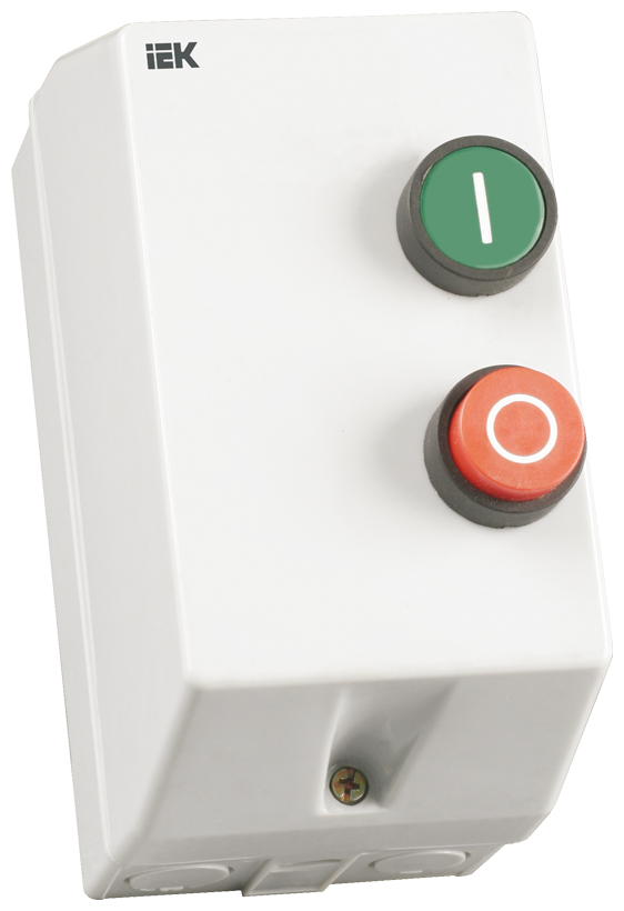 Контактор КМИ10960 9А в оболочке 220В/АС3 IP54 IEK KKM16-009-220-00