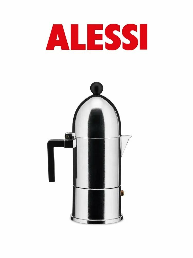 KNOW EASY-Alessi Гейзерная кофеварка "A9095", на 6 чаш. (300 мл)