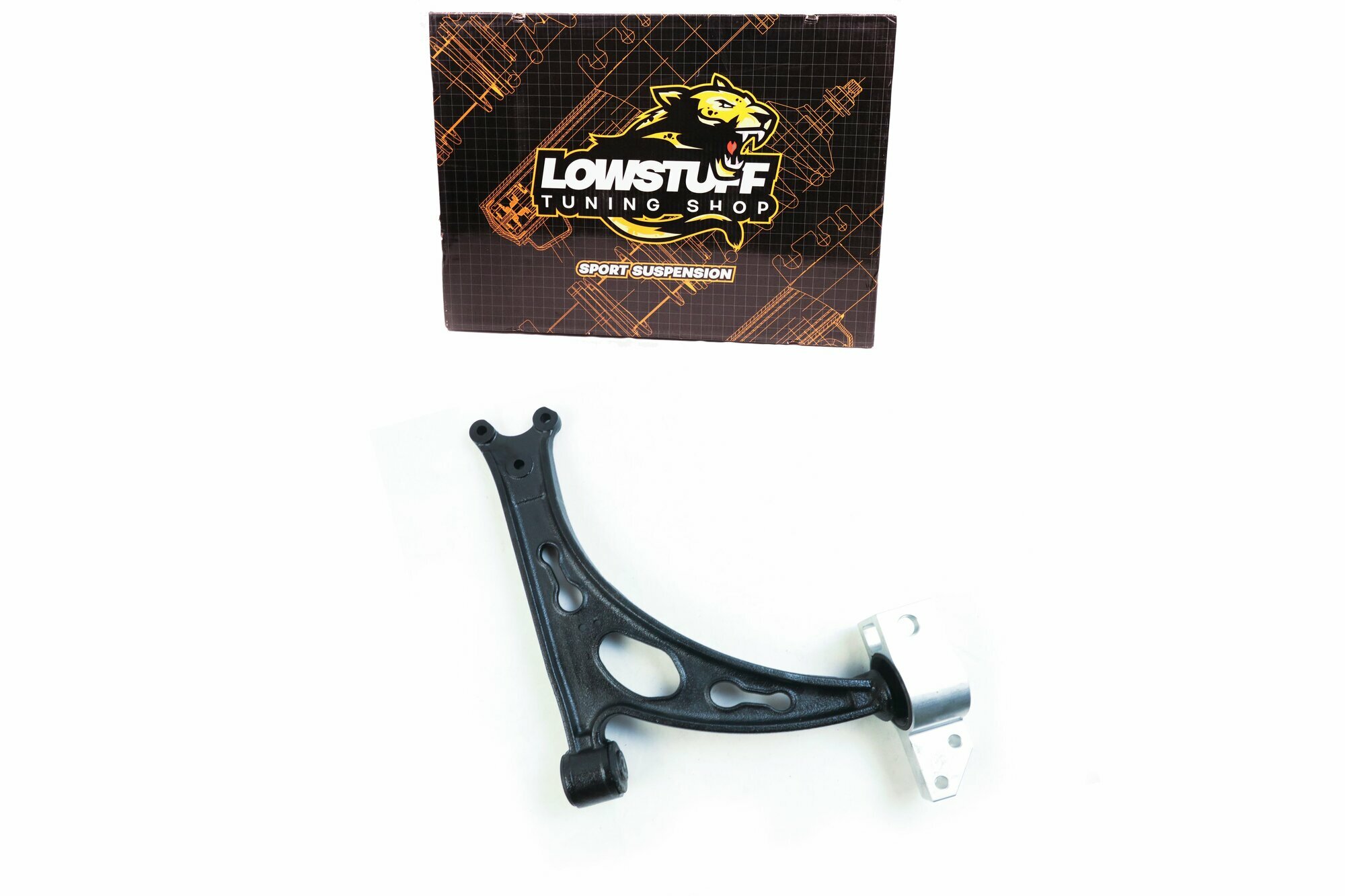 Audi A3 8P, Skoda Octavia A5 1Z, VW Golf 5, Golf 6, Jetta 5, Jetta 6, Touran 1T рычаг подвески передний нижний поперечный правый с сайлентблоком LOWSTUFF 51VW0021