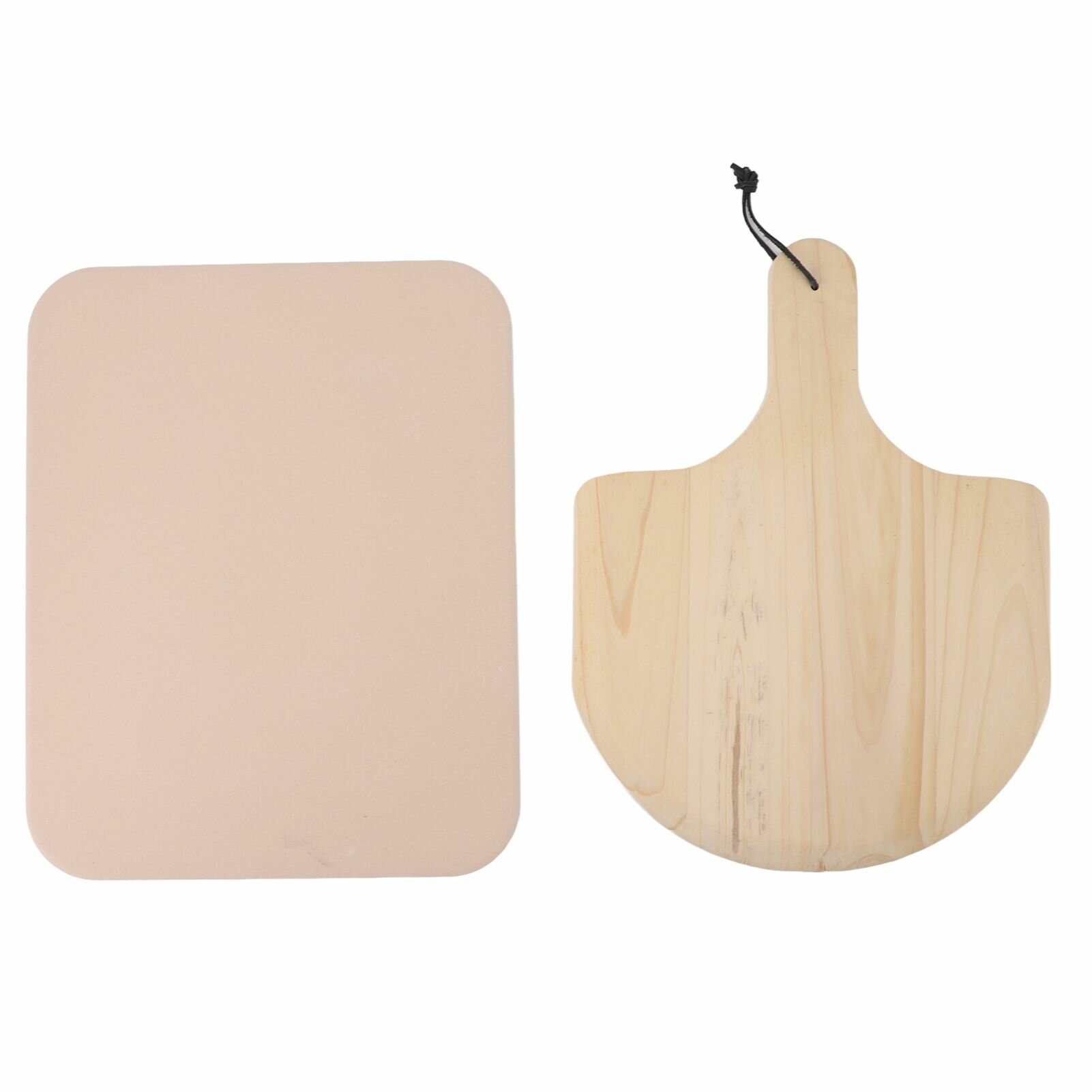 Камень для пиццы из кордиерита с лопаткой для равномерной выпечки в духовке и на гриле