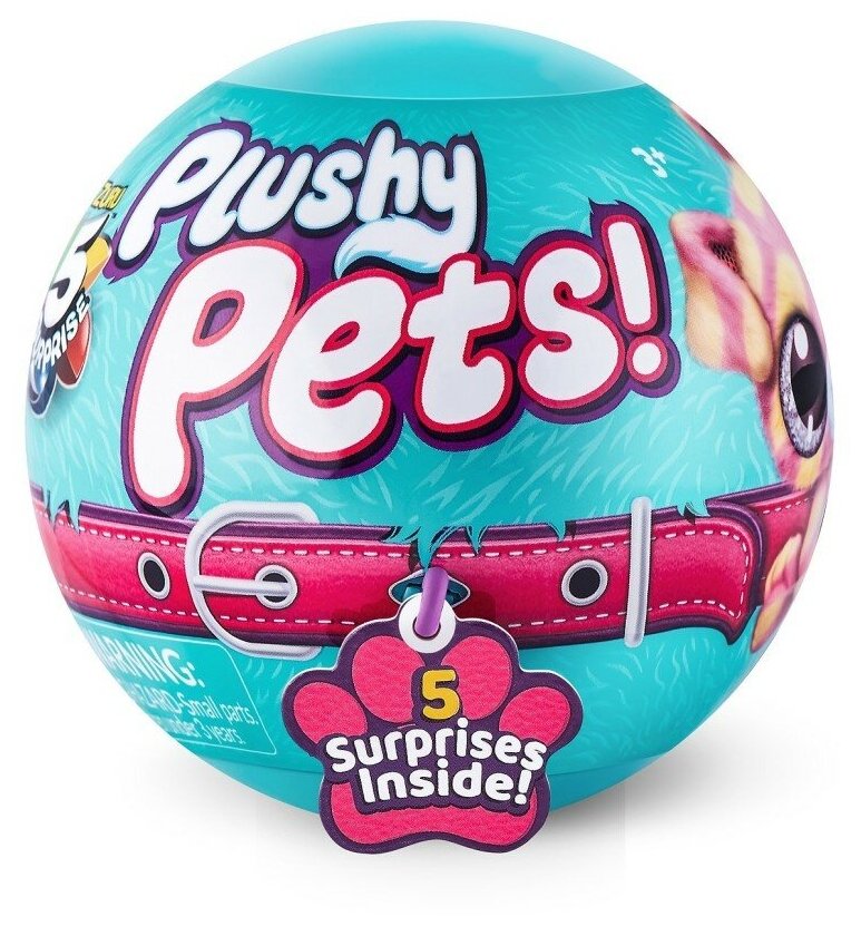 Игрушка Zuru 5 surprise Plushy pets Шар в непрозрачной упаковке (Сюрприз) 77167GQ2