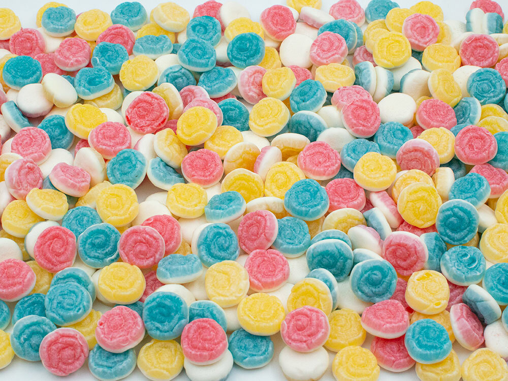 Мармелад жевательный "Цветочки с начинкой" 1кг LECHAO/Китай со вкусом тутти-фрутти