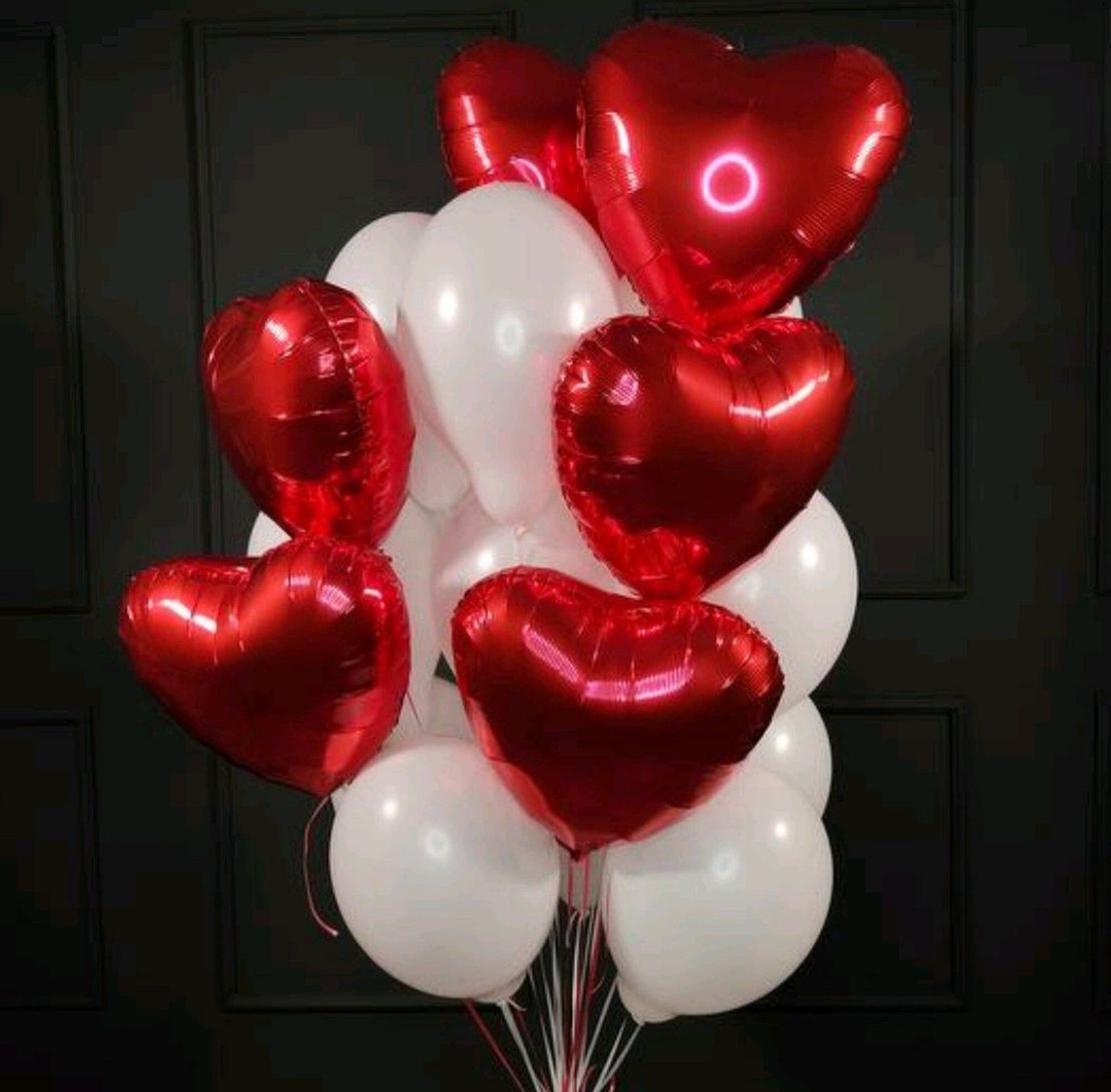 Набор из воздушных шаров MKlubni "L'amour", наполненный гелием, глянцевый