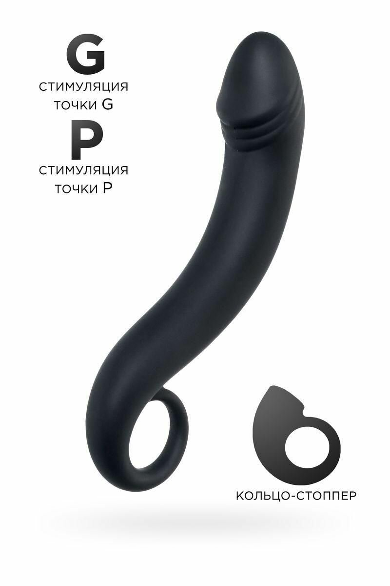 Анальный стимулятор POPO Pleasure by TOY Dorado, водонепроницаемый, силикон, черный, 18 см, 3,5 см