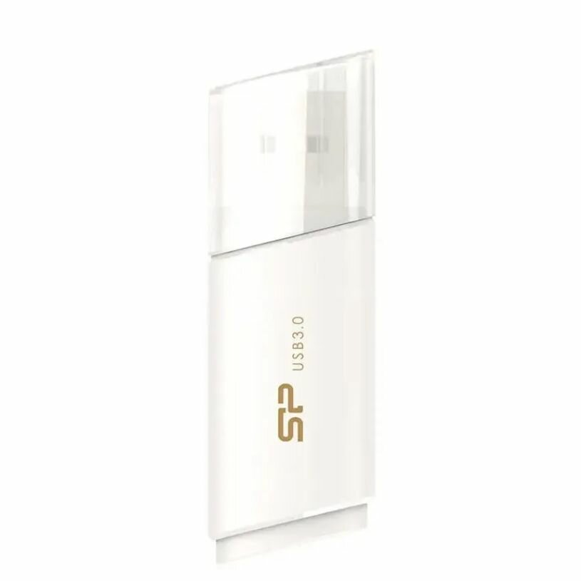 Память USB Flash 16 ГБ SILICON POWER Blaze B06 (SP016GBUF3B06V1W) - USB 3.1, USB Type-A, вид закрывания - Колпачок, Пластик